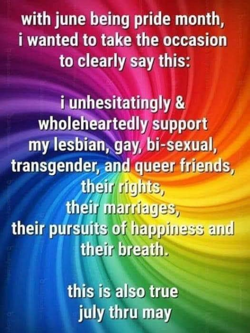 It’s Pride Month: Thoughts from an Ally | Pollyanna's Path